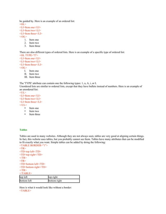 Basic html tutorial | PDF Basic html tutorial | PDF