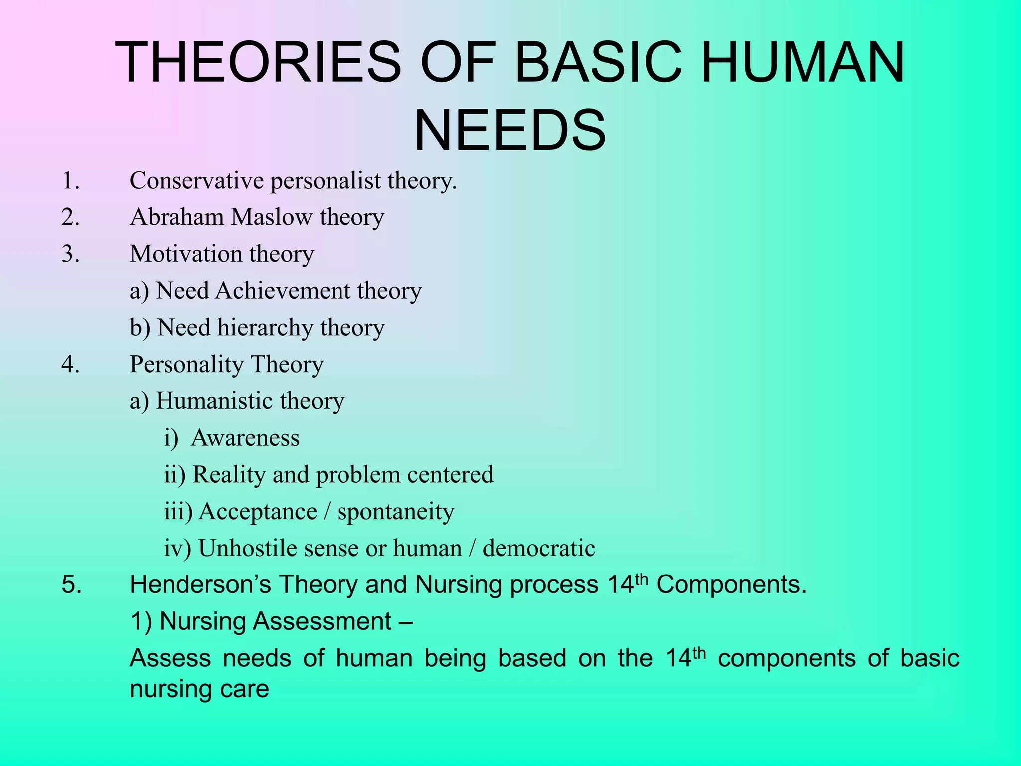 Basic human needs | PPT