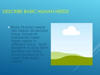 Basic Human needs. About....family and basic Nursing | PDF