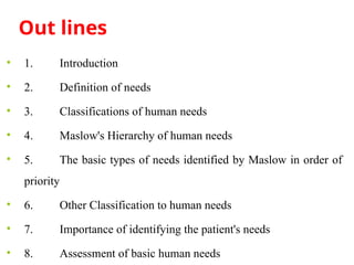 basic human needs.111111111111111111111111 | PPT