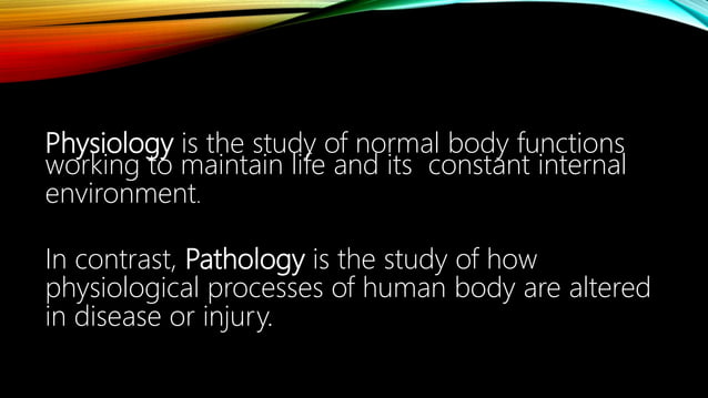 Basic human physiology | PPT