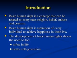 Basic Human Rights | PPT