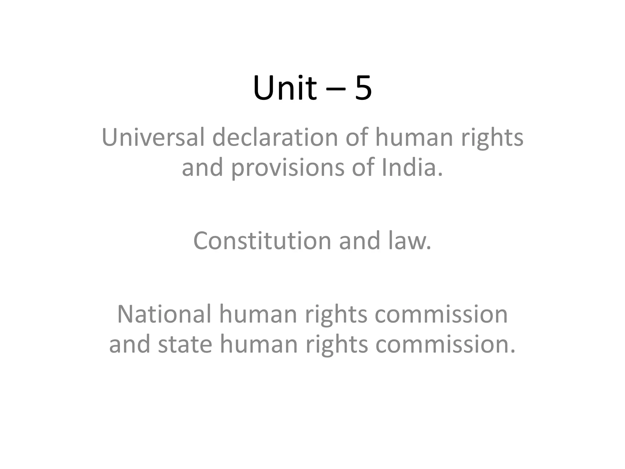 Basic human rights - Unit - 5.pptx