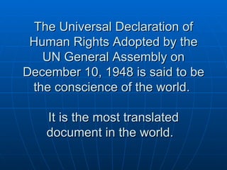 Basic human Rights | PPT
