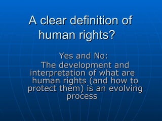 Basic human Rights | PPT