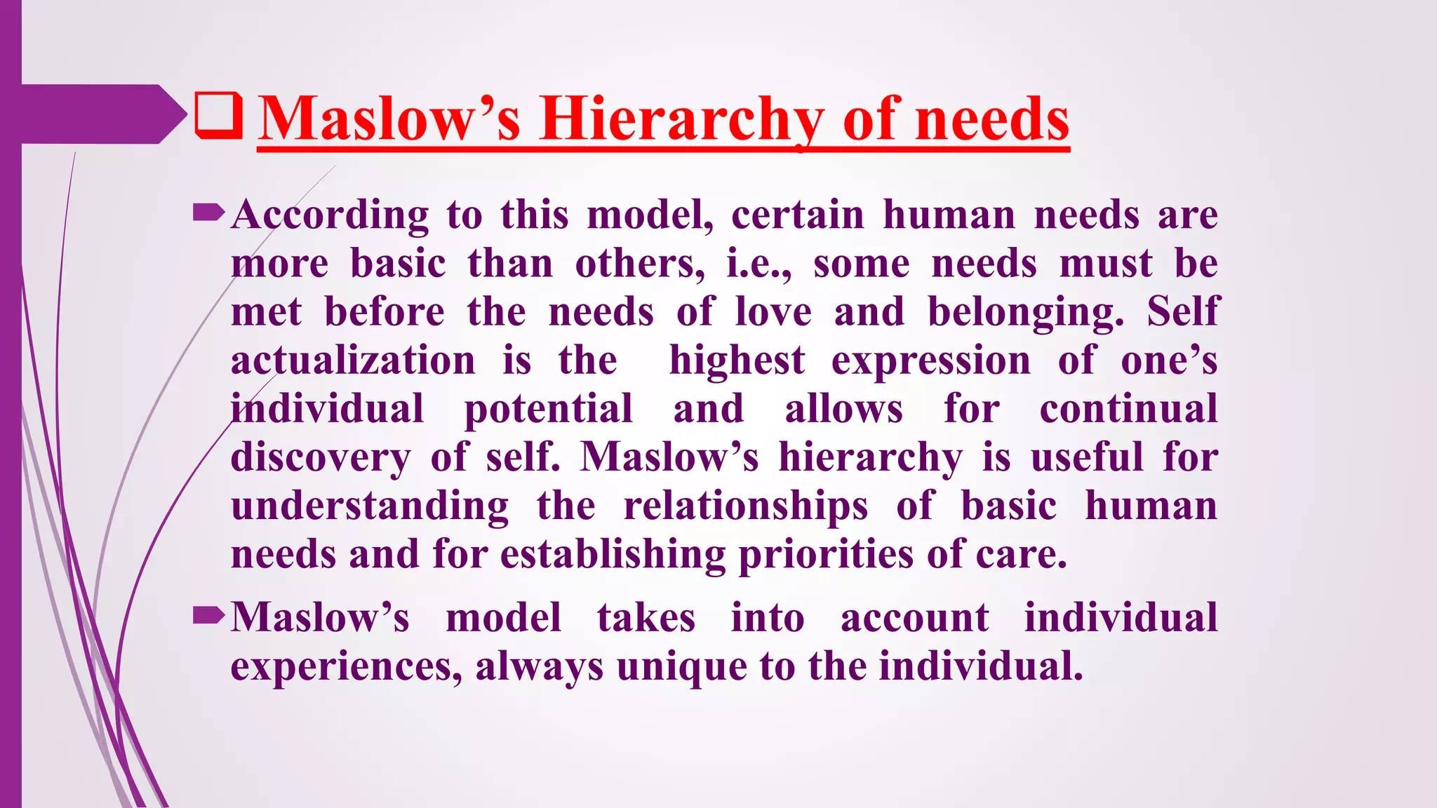 Details in Basic human need | PPTX