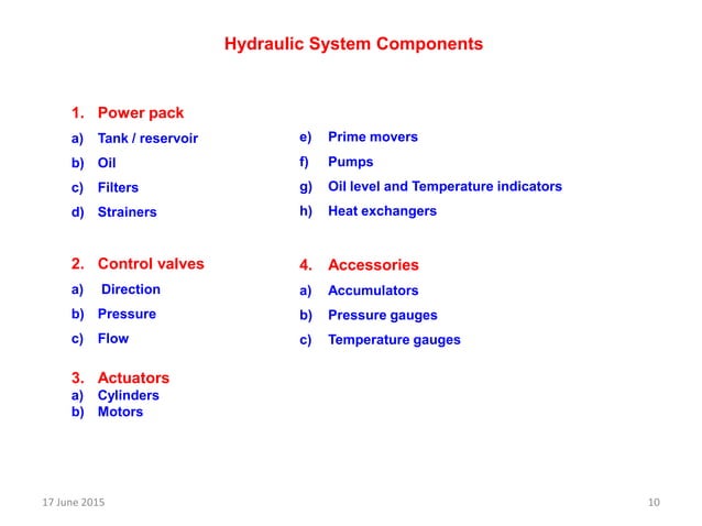Basic Hydraulics about hydraulic pressure & symbols | PDF | Physics ...