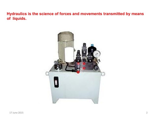 Basic Hydraulics about hydraulic pressure & symbols | PDF | Physics ...