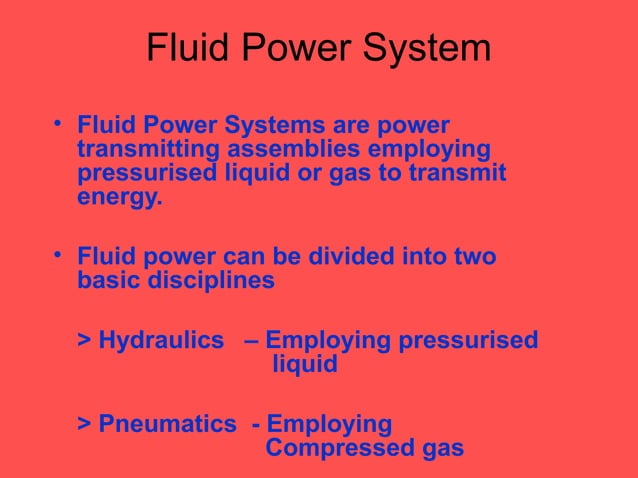 Basic hydraulics | PPT | Physics | Science