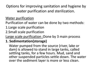 Basic hygiene and sanitation | PPTX