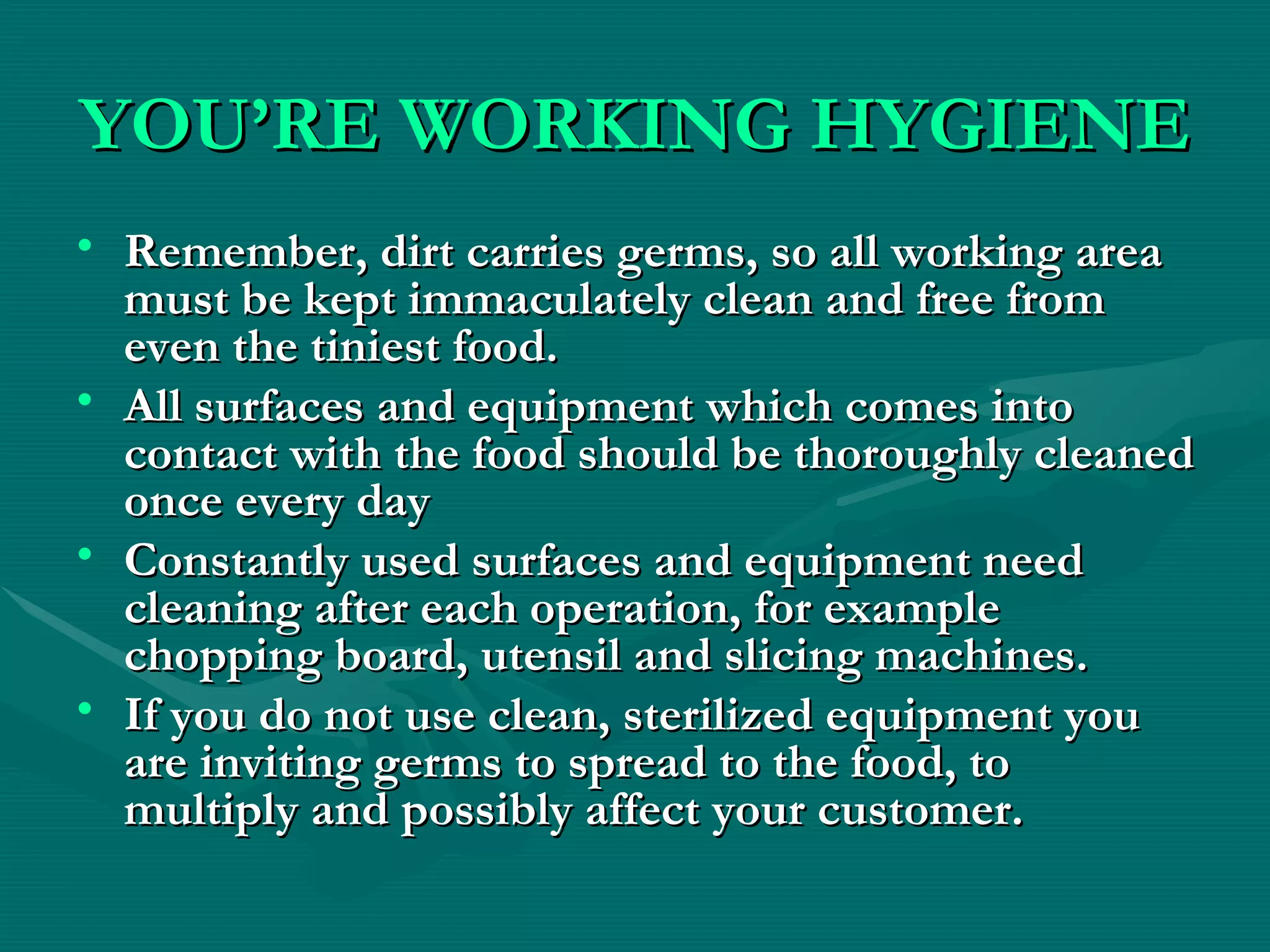 Basic hygiene centara 21 06 10 | PPT