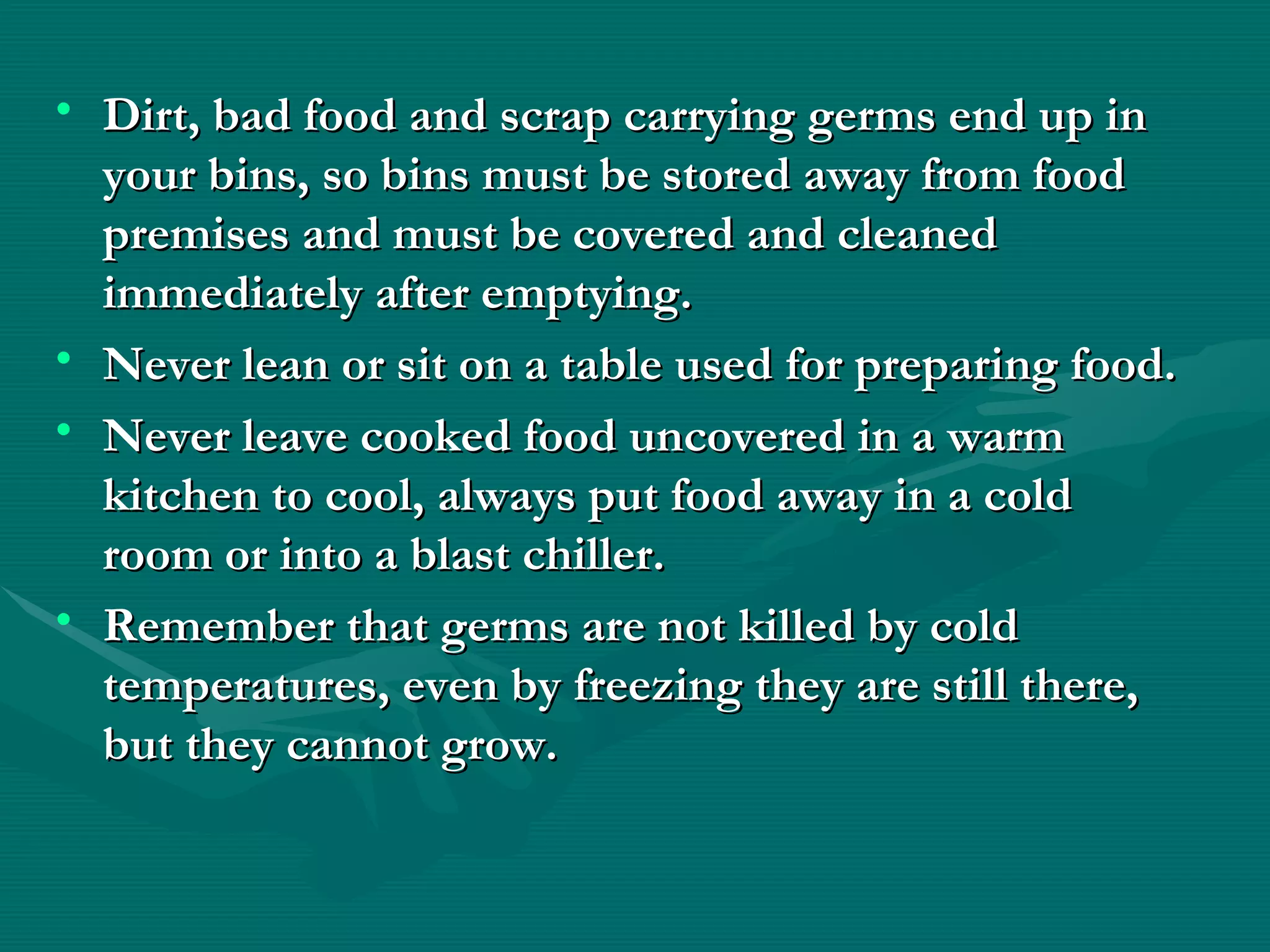 Basic hygiene centara 21 06 10 | PPT