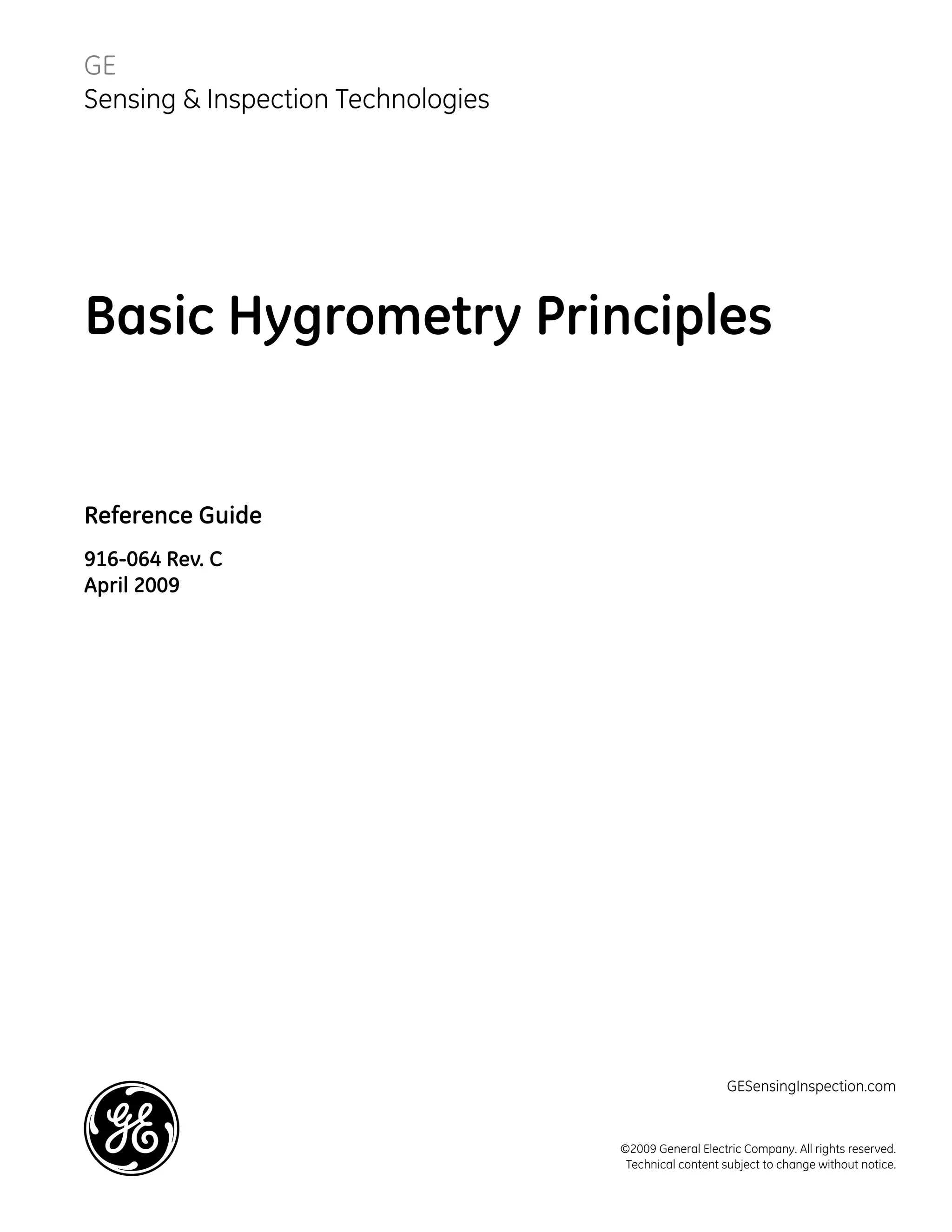 Basic hygrometry principles_english_2 | PDF