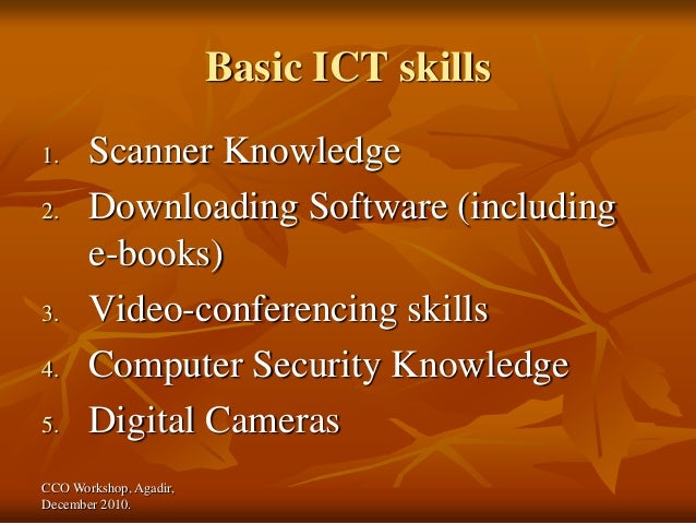 Basic ICT Skills for the Twenty-first Century Educator