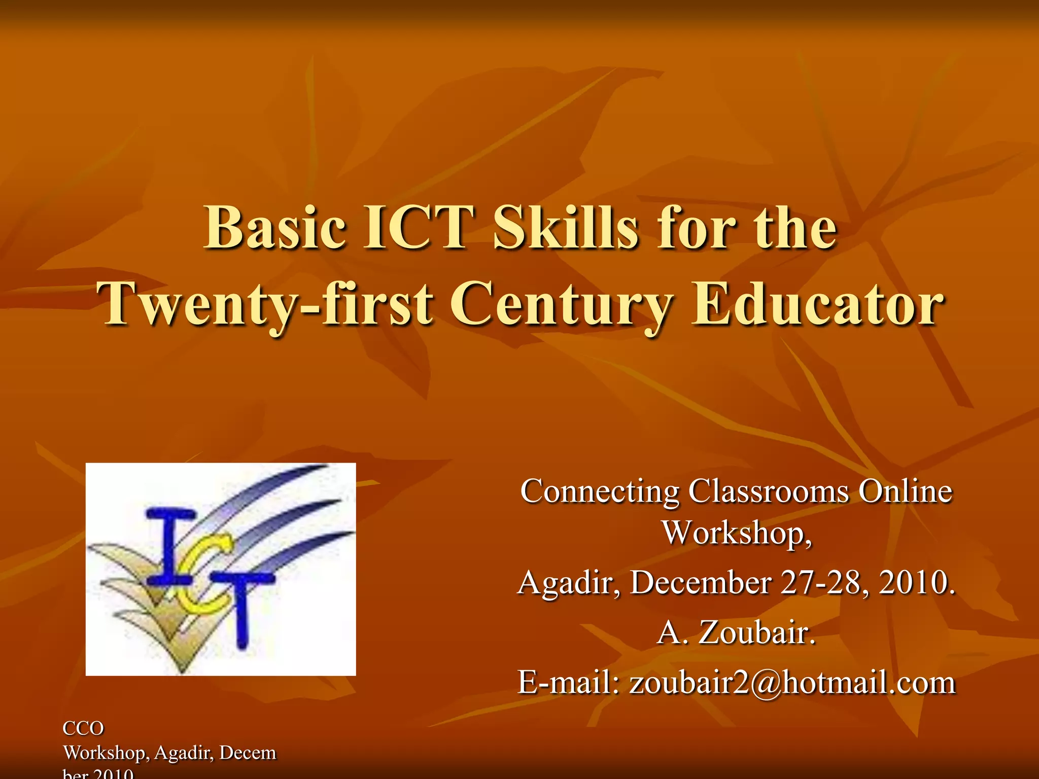 Basic ict skillsccodec10 | PPT