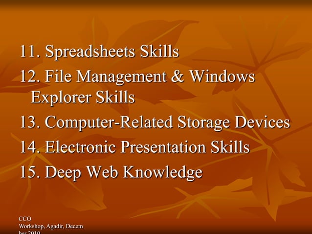 Basic ict skillsccodec10 | PPT