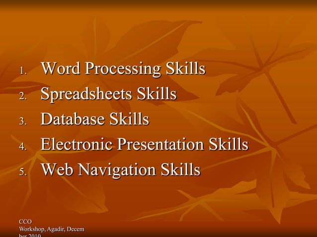 Basic ict skillsccodec10 | PPT