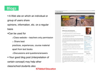 Basic idea on ict in education | PPTX