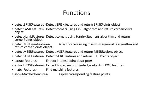 Basic image processing techniques