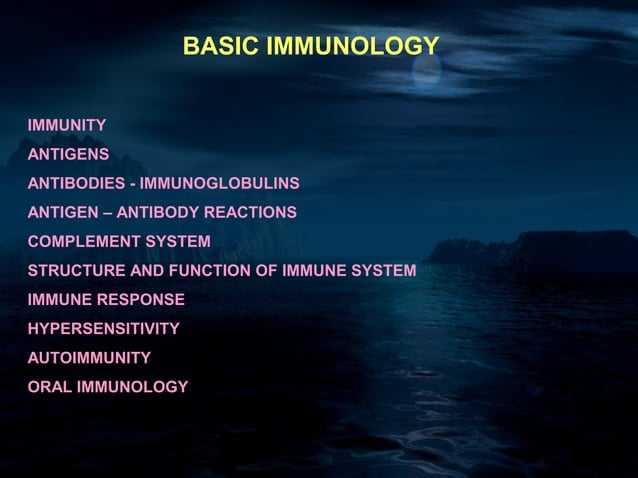 Basic immunology | PPT | Infectious Diseases | Diseases and Conditions