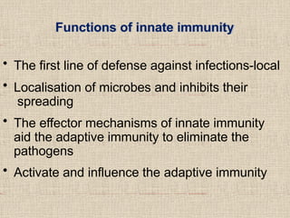Basic Immunology, Innate immunity : inflamation, leukocyte, migration.pptx
