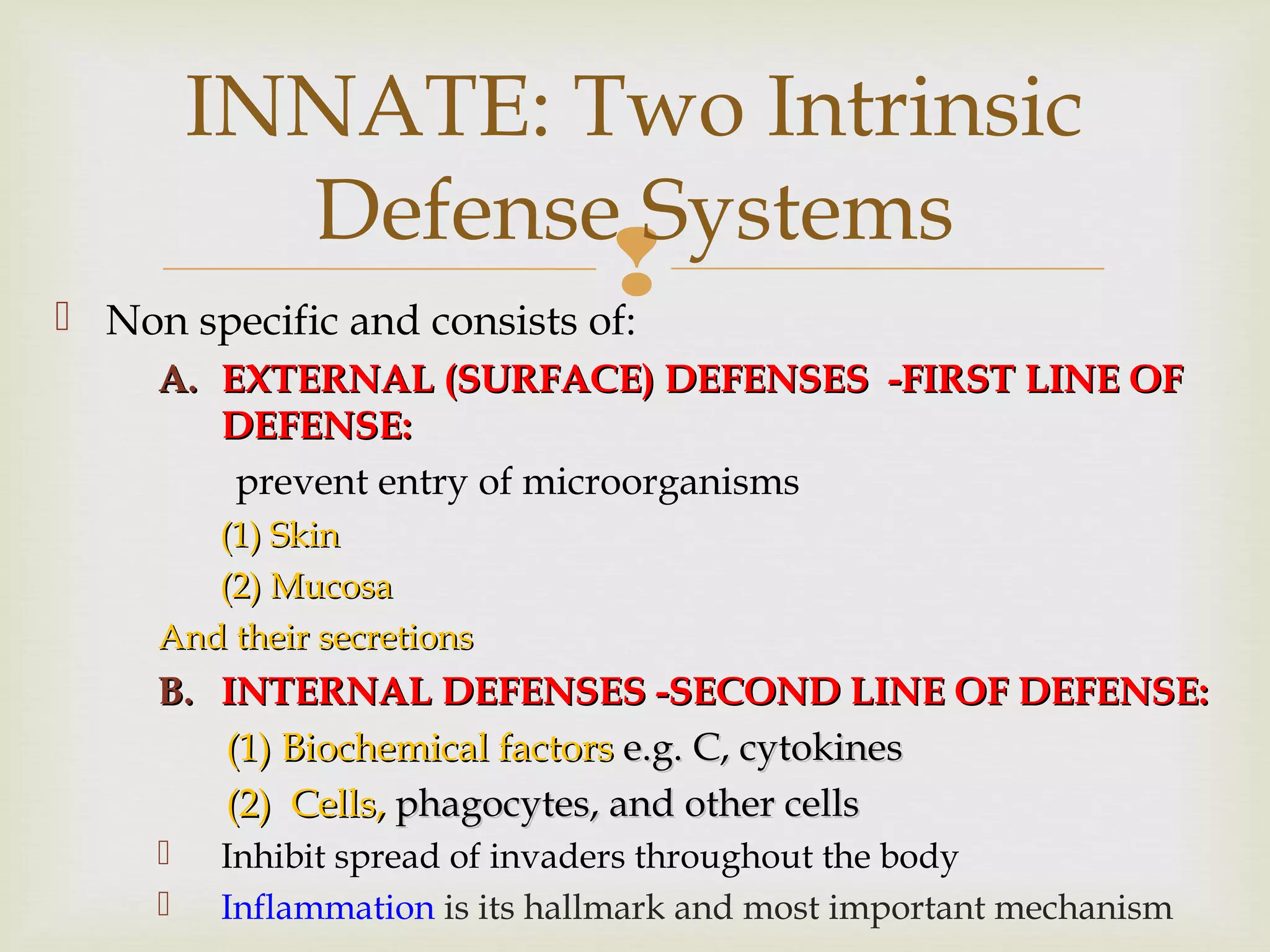 Basic immunology from the dermatologic point of view(innate) | PPT