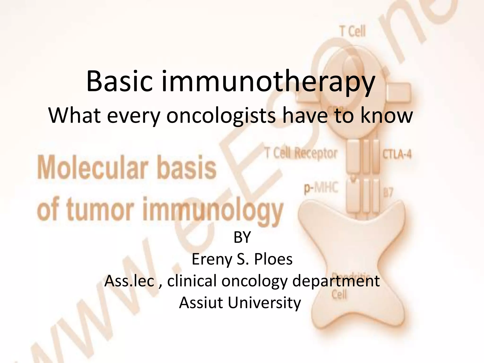 Basic immunotherapy | PPTX