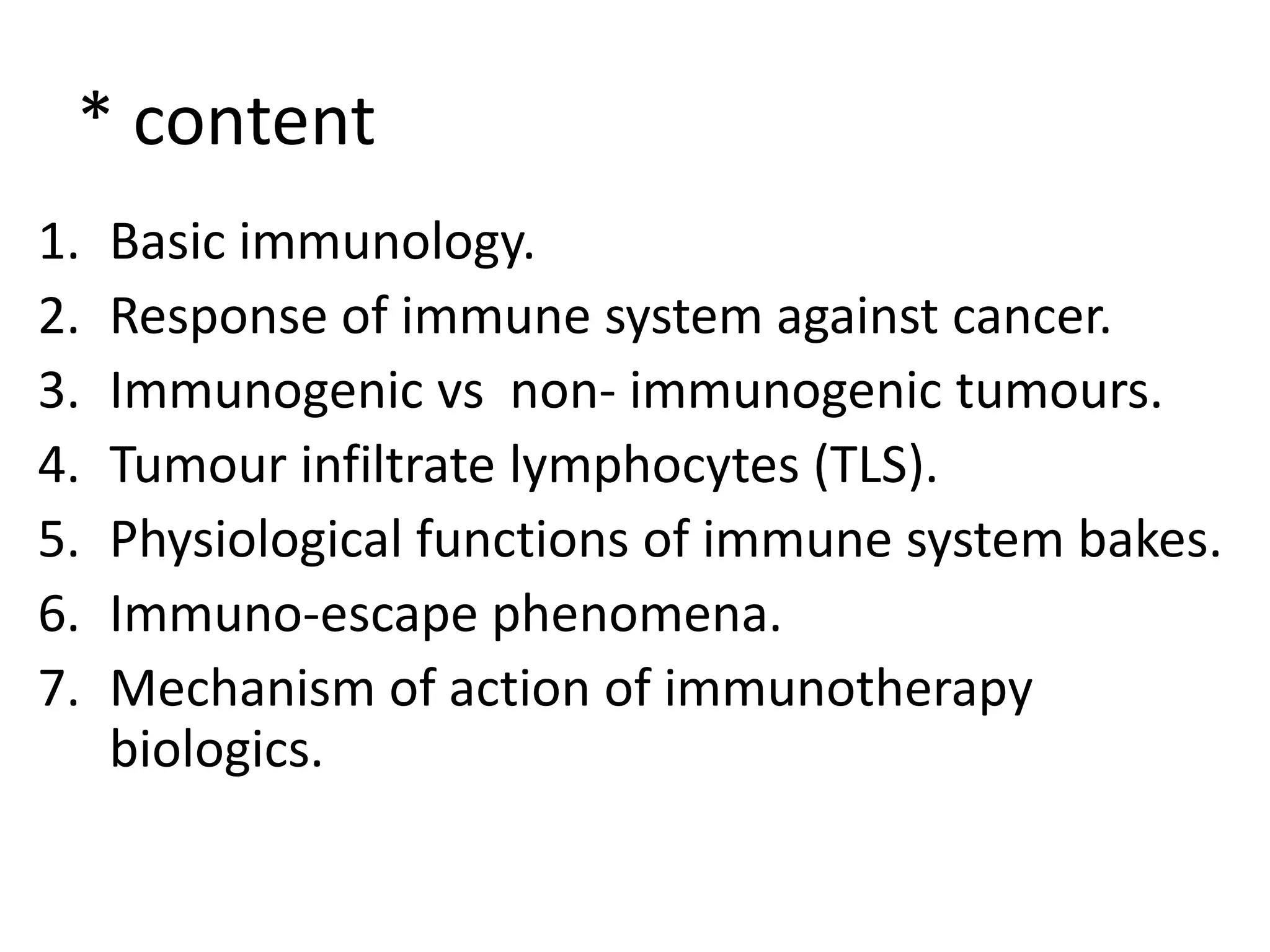 Basic immunotherapy | PPTX