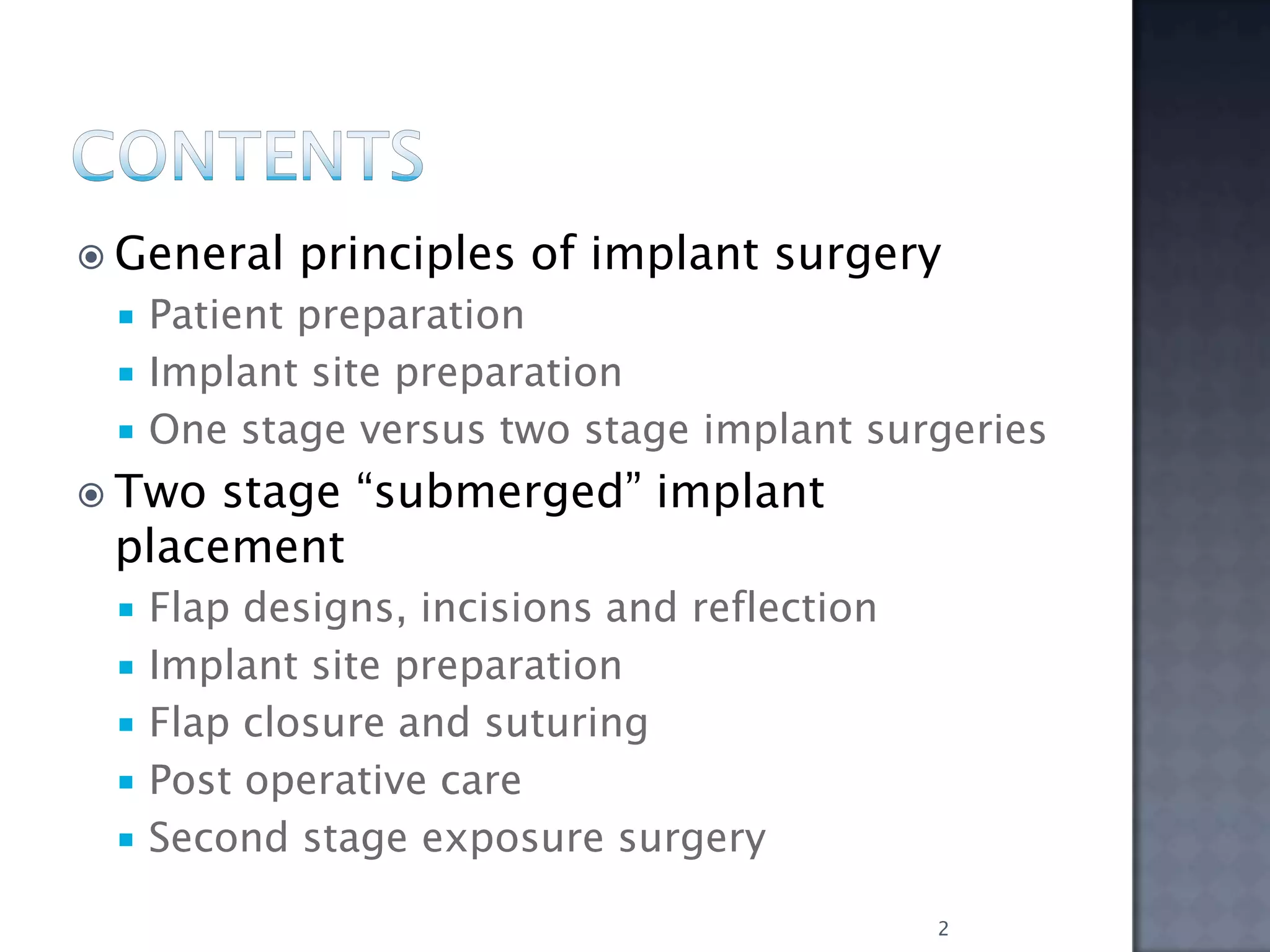 Basic implant surgery | PPTX