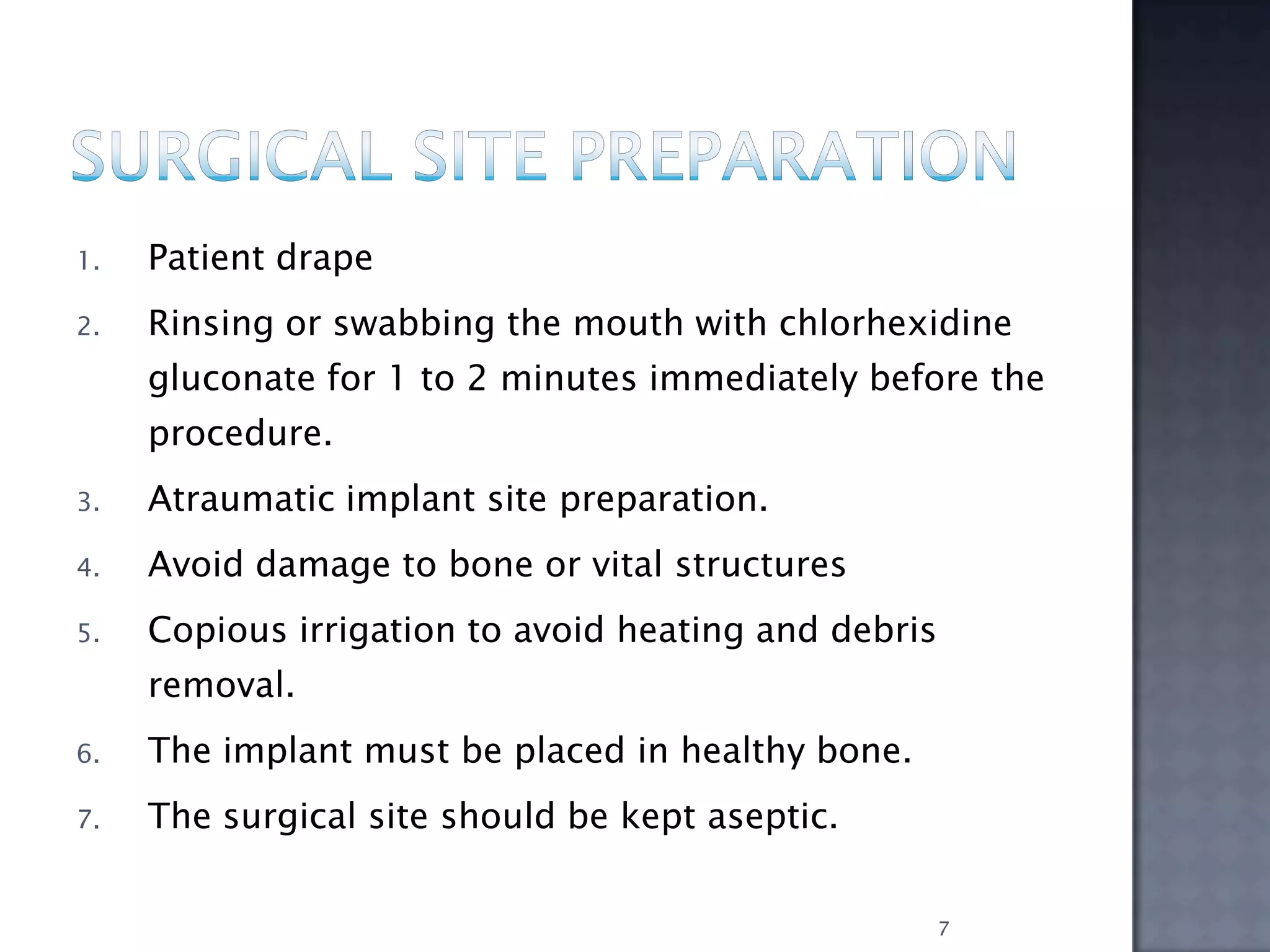 Basic implant surgery | PPTX
