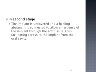Basic implant surgery | PPTX