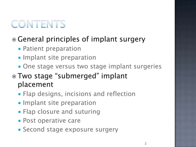 Basic implant surgery | PPTX