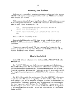 Basic IMS For Applications | DOC | Databases | Computer Software and Applications