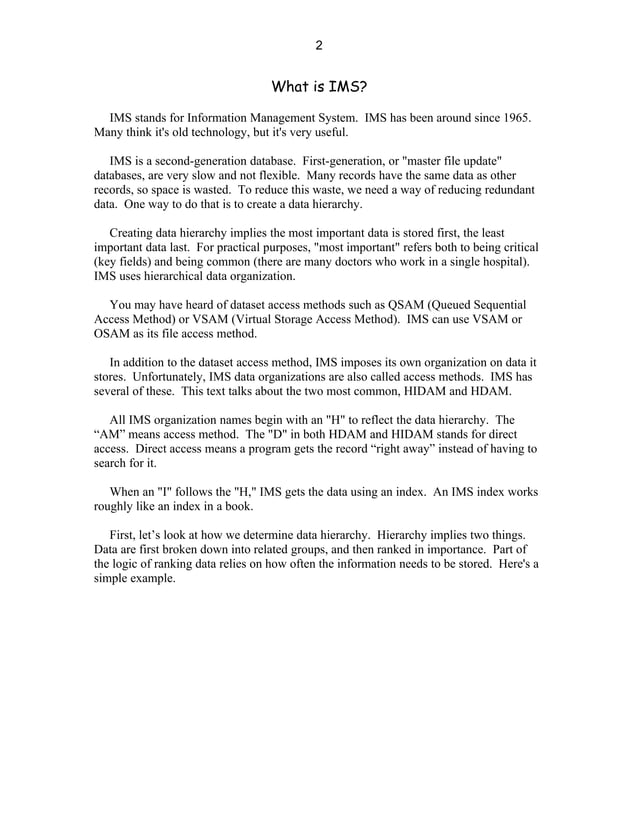 Basic IMS For Applications | DOC | Databases | Computer Software and Applications