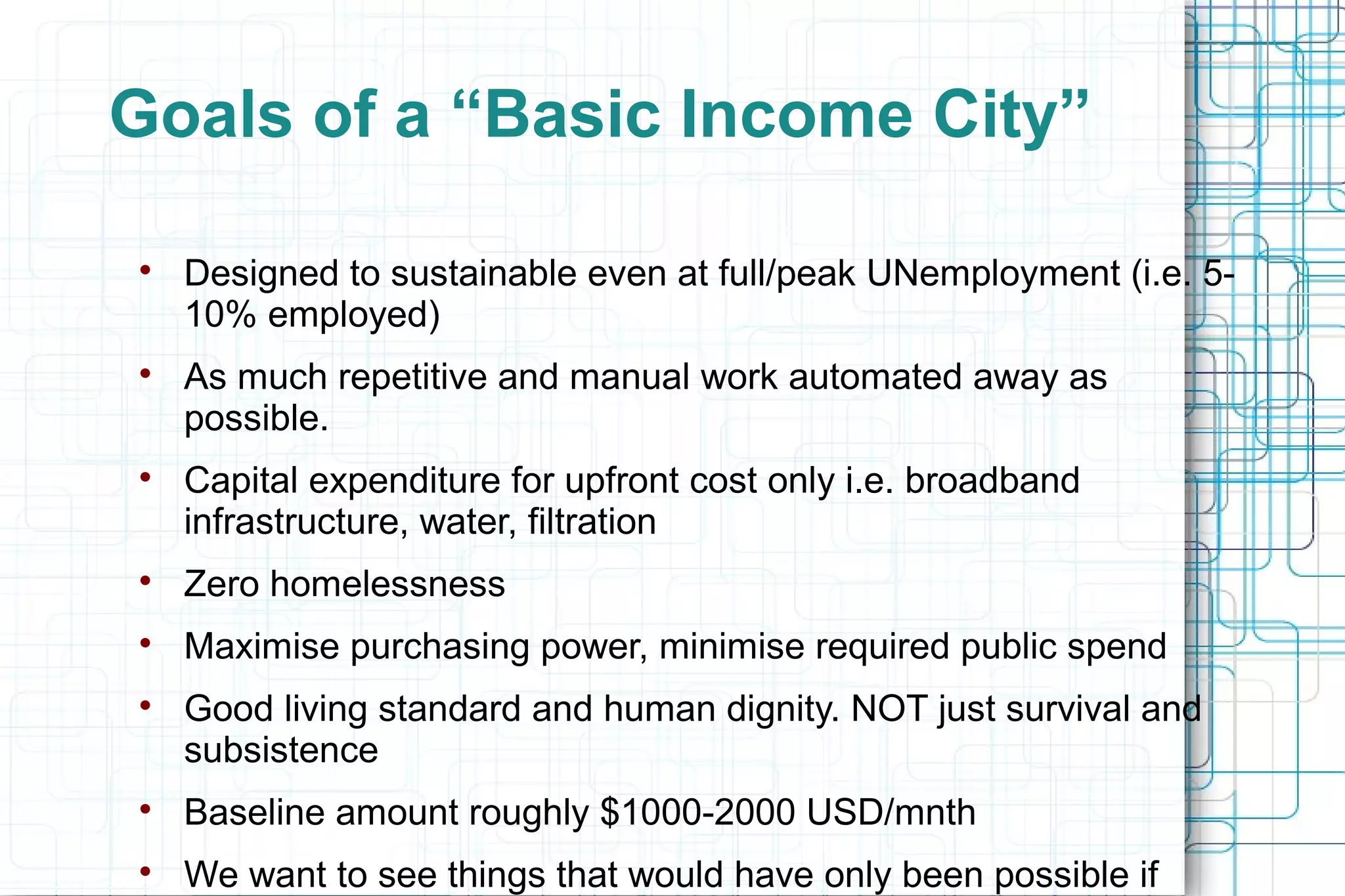 Basic income cities presentation | PPT | Government Support and Welfare ...