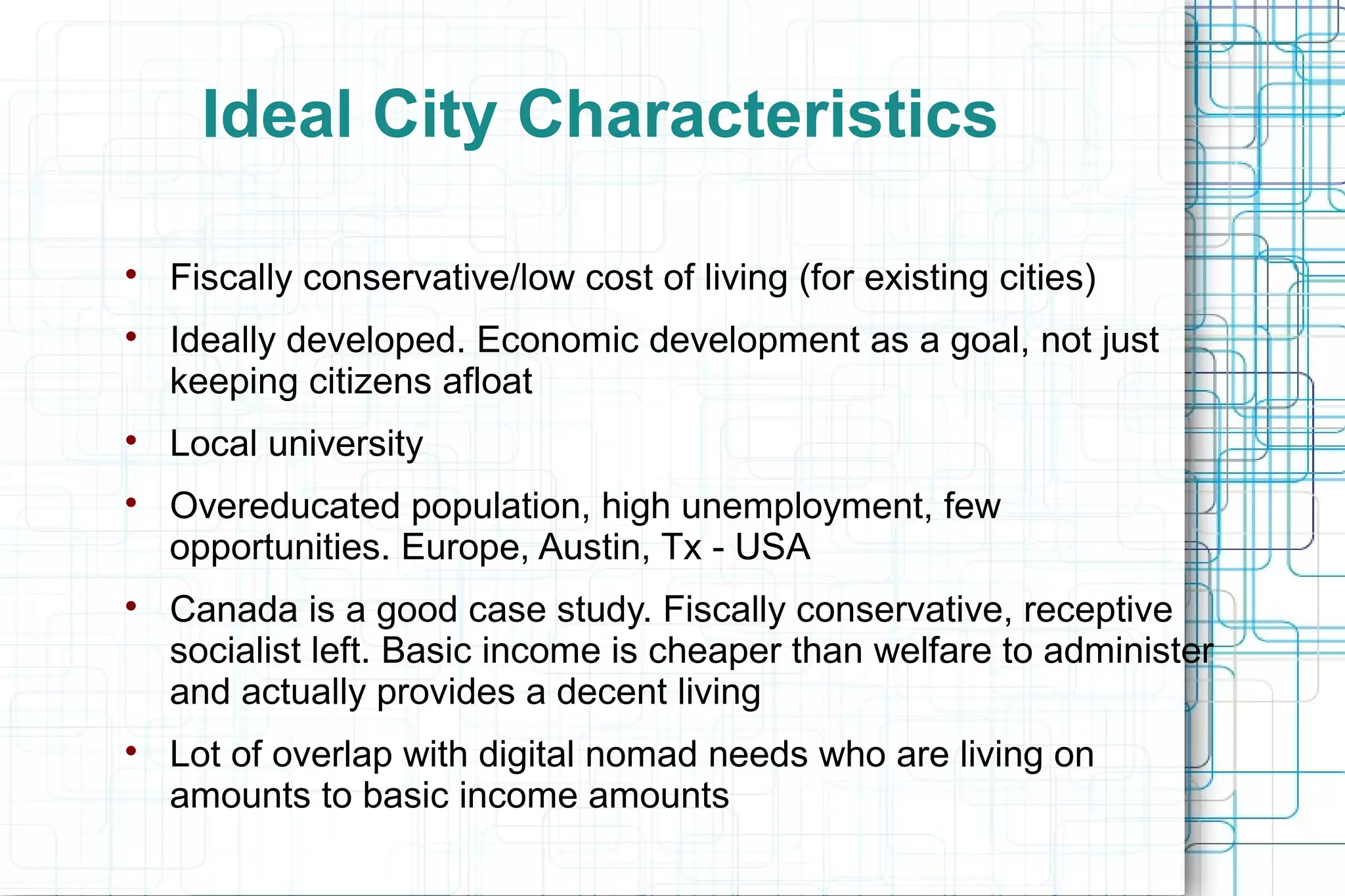 Basic income cities presentation | PPT | Government Support and Welfare ...