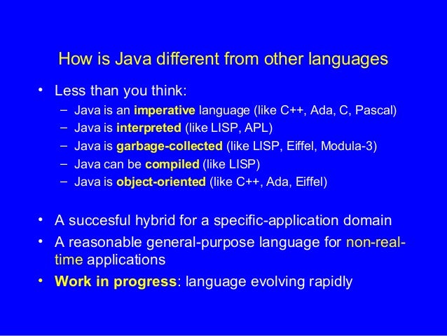 Basic Info On Java Intro