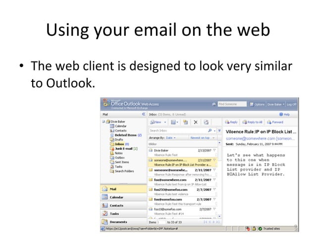 Basic info on outlook | PPT