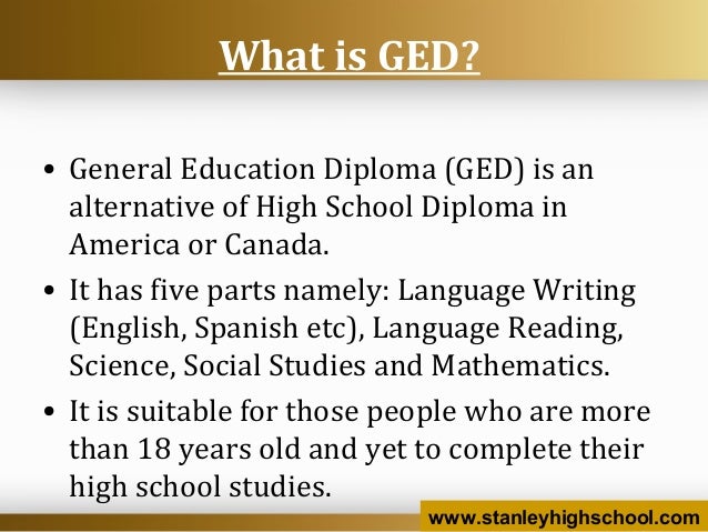 Basic Information about GED