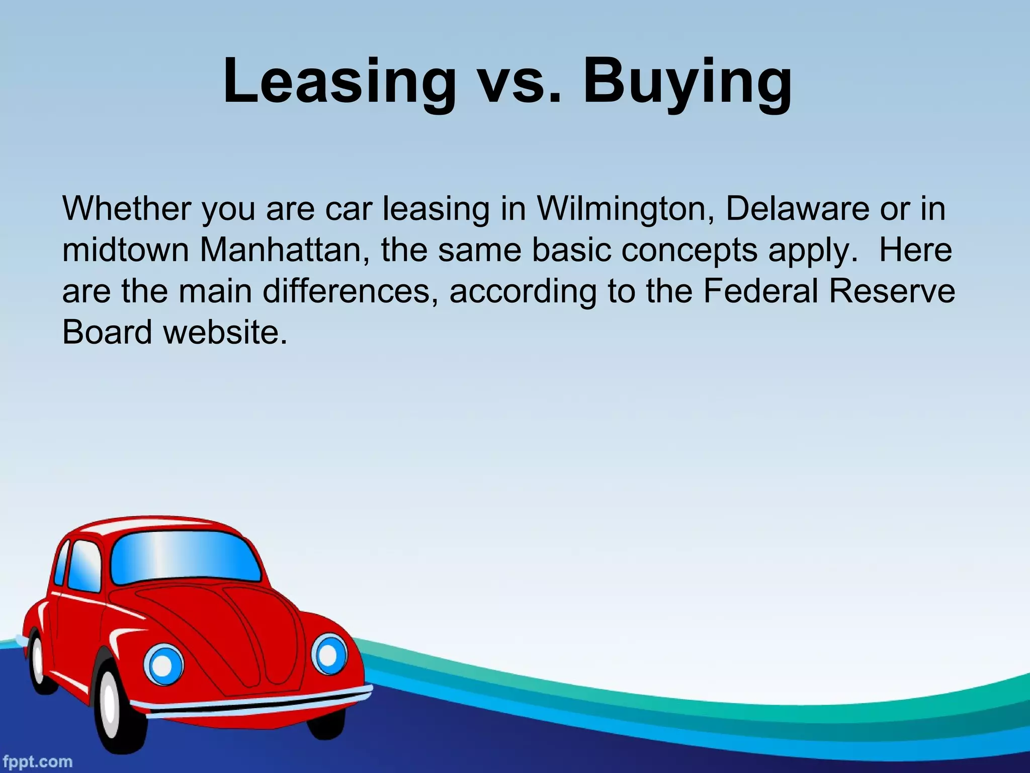 Basic information about leasing a vehicle | PPT