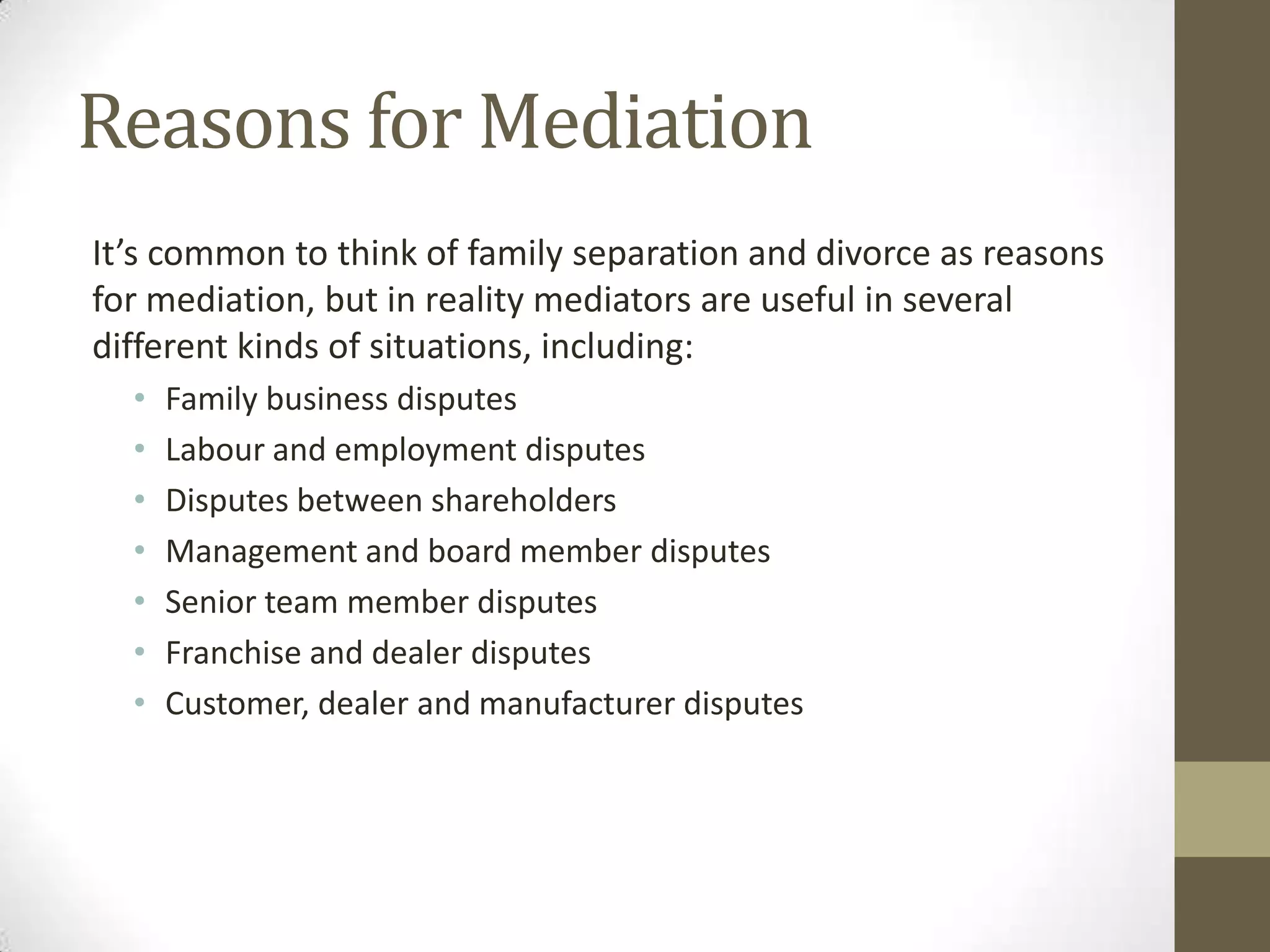 Basic Information About Mediation | PPTX