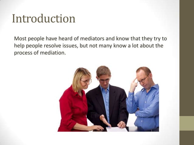 Basic Information About Mediation | PPTX