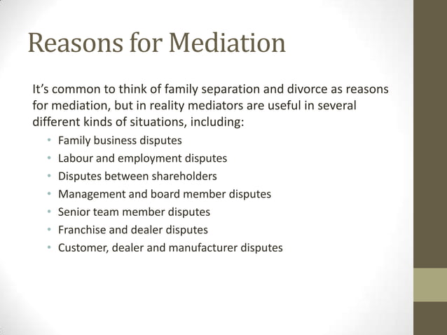 Basic Information About Mediation | PPTX