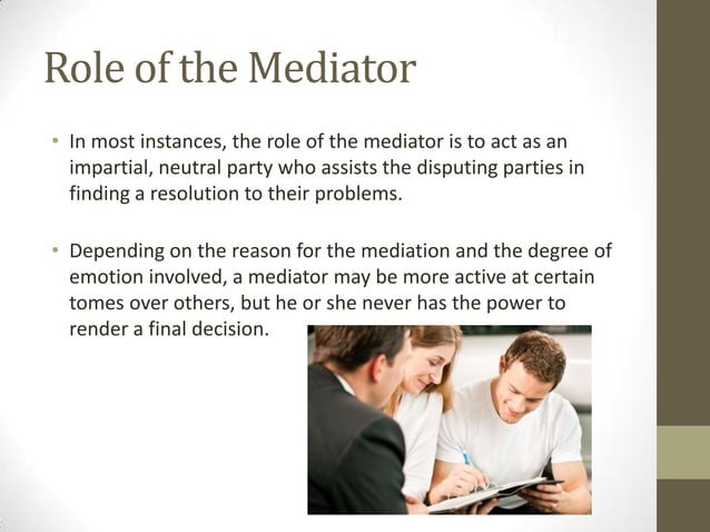 Basic Information About Mediation | PPTX