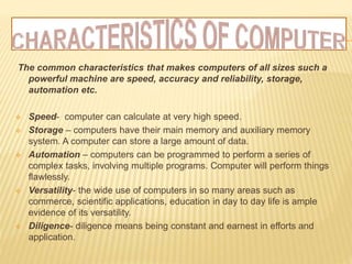 Basic information of computer hl sharma | PPTX | Computing | Technology ...