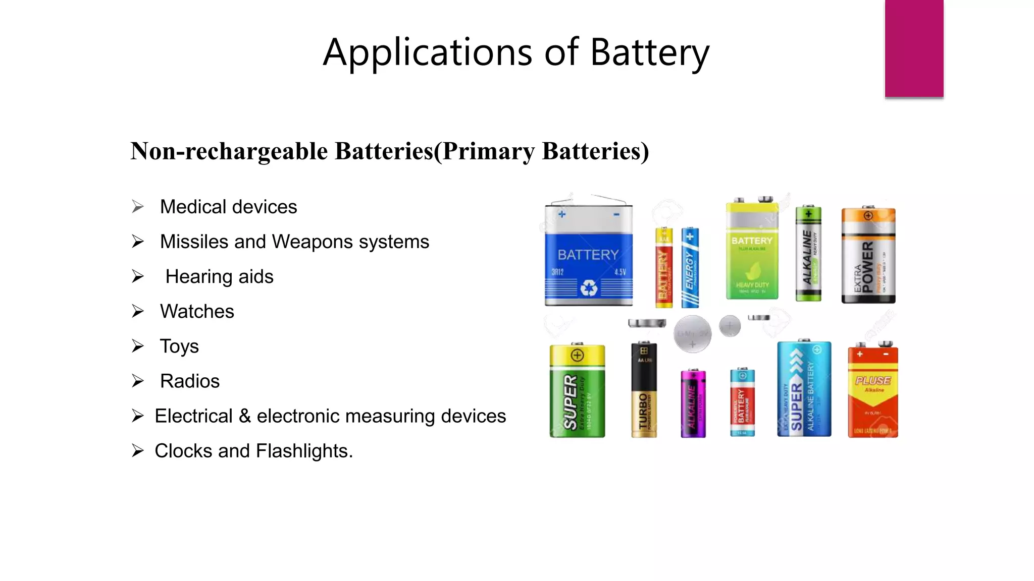 Basic information's of batteries | PPTX