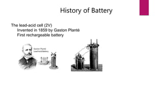 Basic information's of batteries | PPTX