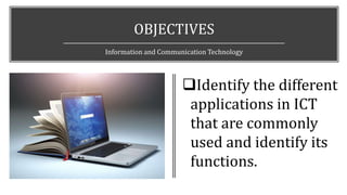 Basic in ICT.pptx | Computer Software and Applications | Computing