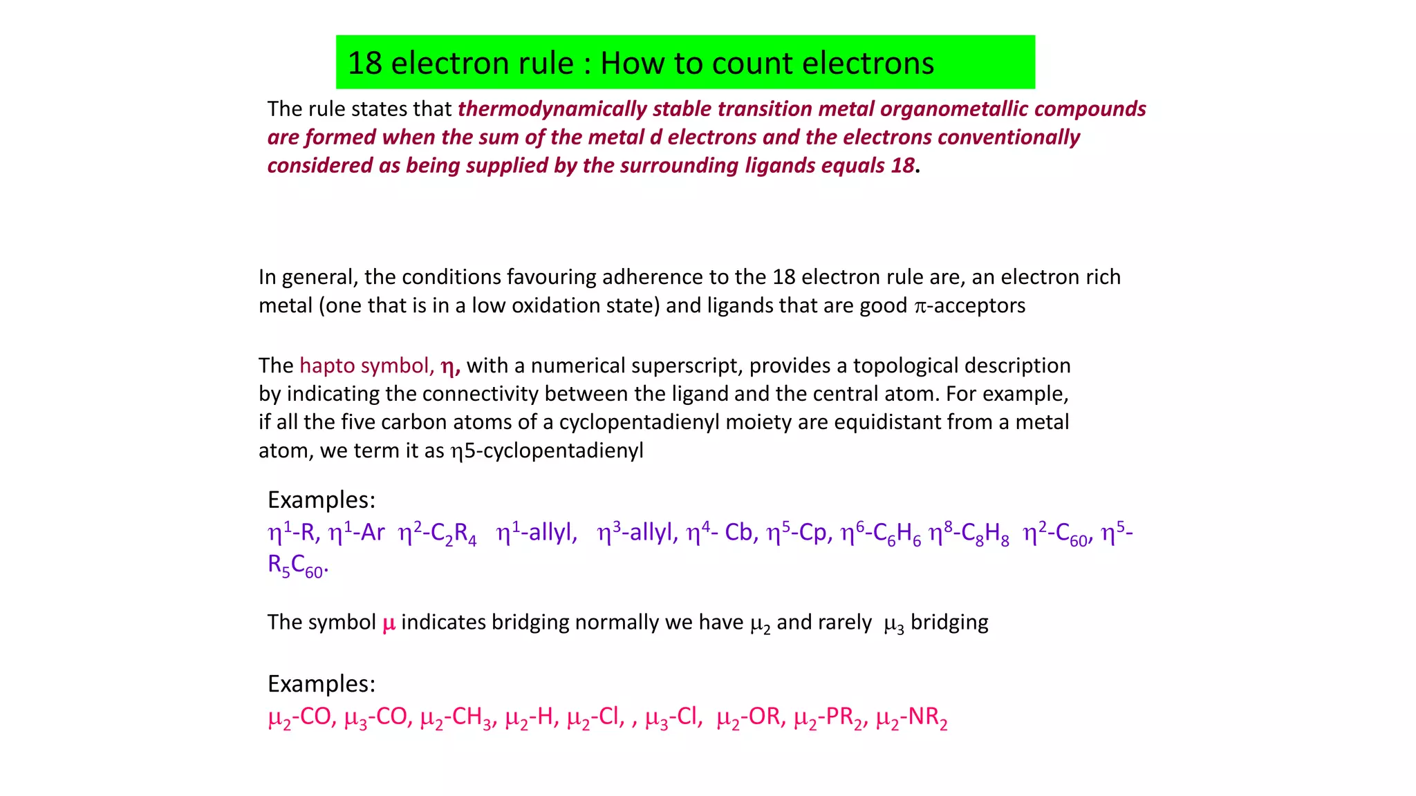 Basic inorganic chemistry part 2 organometallic chemistry | PPTX