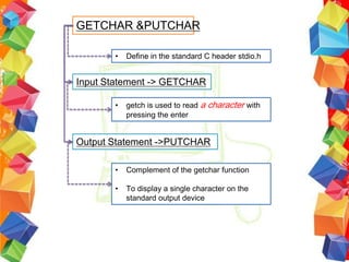 Basic Input and Output | PPTX